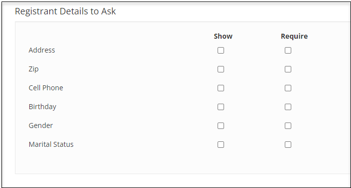 One Page Forms ‣ TouchPoint Software